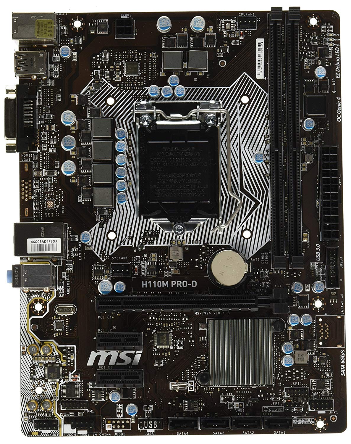 MSI H110M PRO-D - 参数与细节图 - 比一比美国: 北美电脑与电子爱好者中文社区