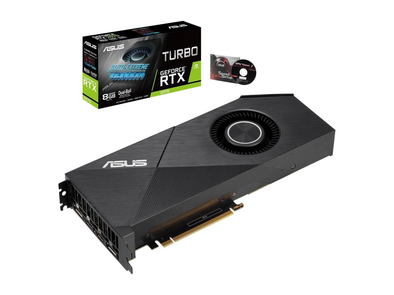 ASUS Turbo GeForce RTX 2070 8GB, TURBO-RTX2070-8G-EVO - 参数与细节图 - 比一比美国 ...